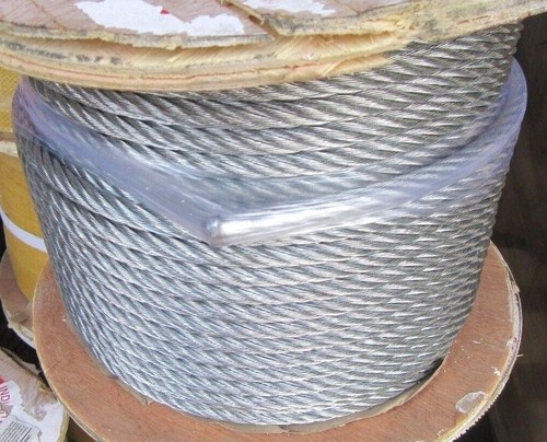 Koch Galvanized Wire Rope Aircraft Cable 3/8" 7x19 25, 50 100 Ft Choose ...