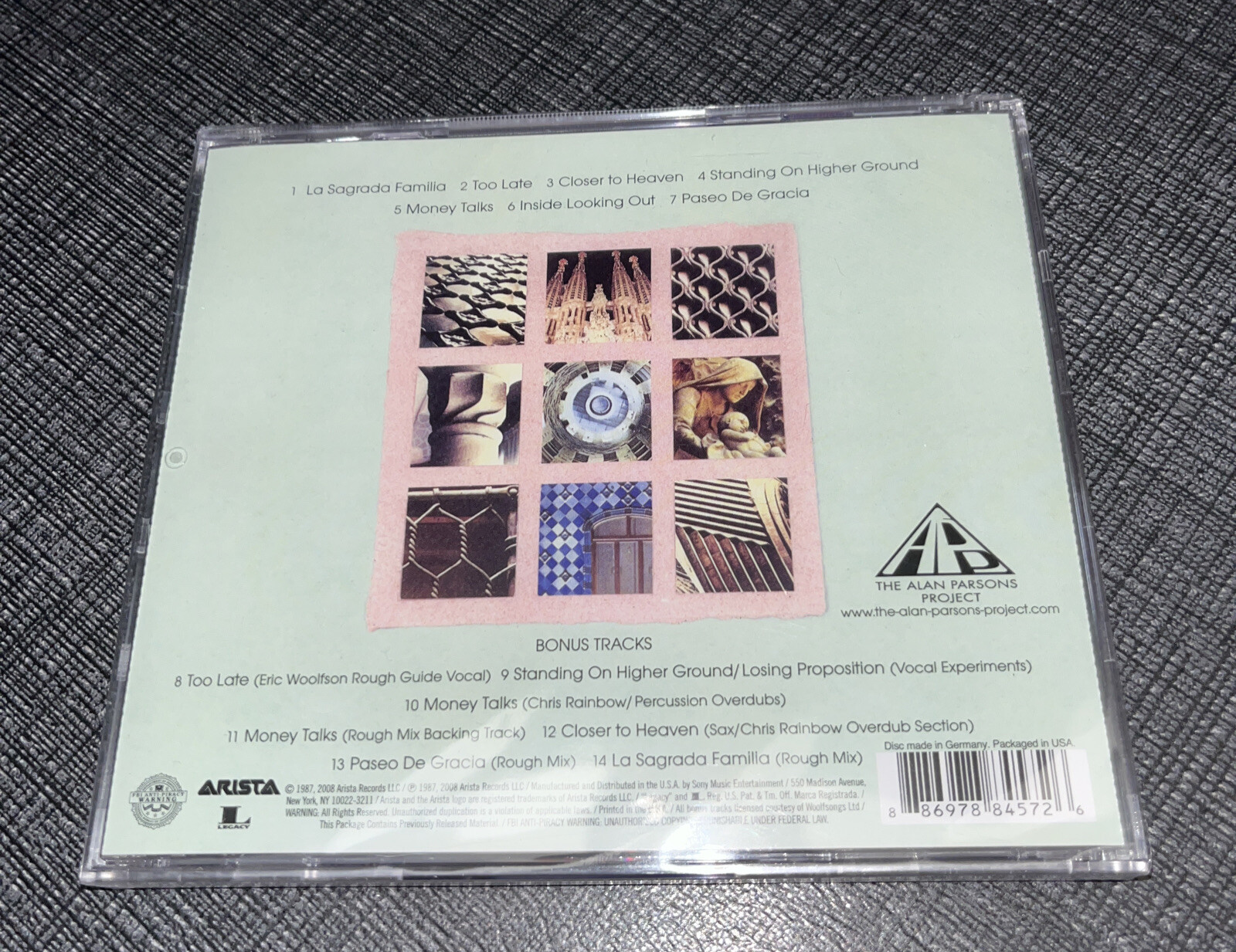 Gaudi by Alan Parsons Project (CD, 2009) 886978845726 | eBay