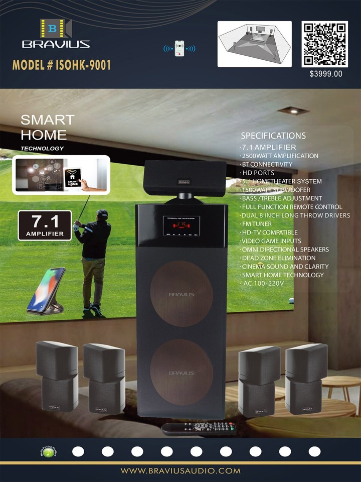 Bravius Audio ISOHK-9001 Home Theater System | eBay