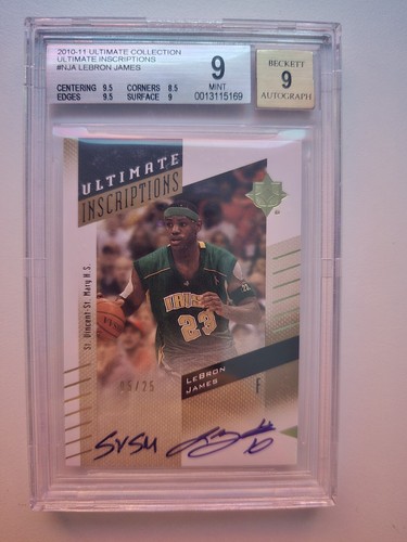 2010 Ultimate Collection Lebron James Ultimate Inscriptions #'d 5/25 ...