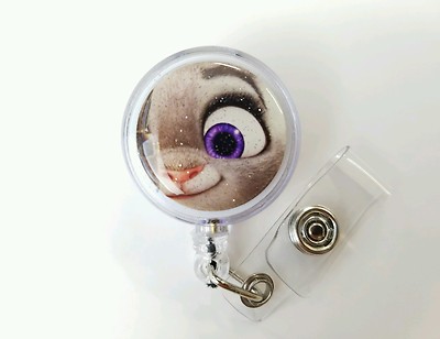 Disney's ZOOTOPIA Judy Hopps, Retractable Badge Name Tag ID Holder ...