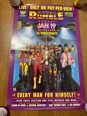 Vintage WWE WWF Royal Rumble 1992 Original Poster | eBay