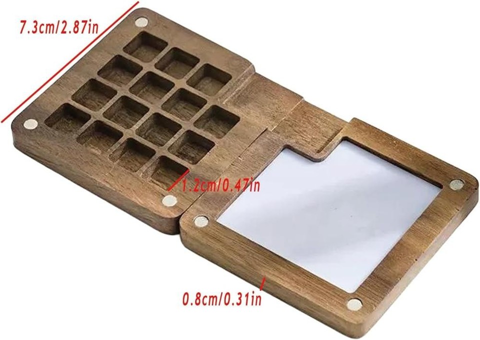 Portable Watercolor Palette Travel Paint Tray Box Sketchbook Palette ...