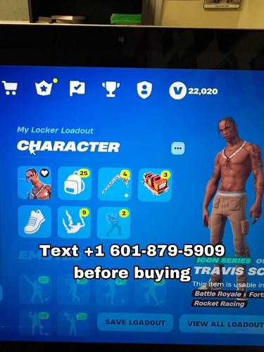 OG TRAVIS SCOTT FORTNITE, 400+, TON OF RARE STUFF !!! DONT WAIST TIME ...