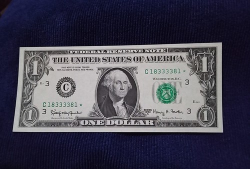 $1.00 1963A Federal Reserve Phila(District# 3) "RADAR STAR" Note~Gemcu ...