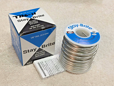 Silver Bearing Solder "Stay-Brite "1/8" Dia. 1LB. Spool | eBay