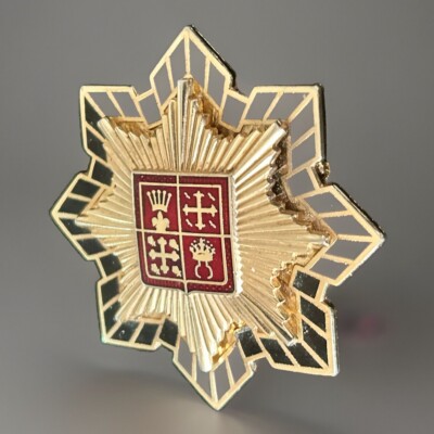 Starburst Brooch /Pendant 8 Point Star British Military Crest 2.25 ...