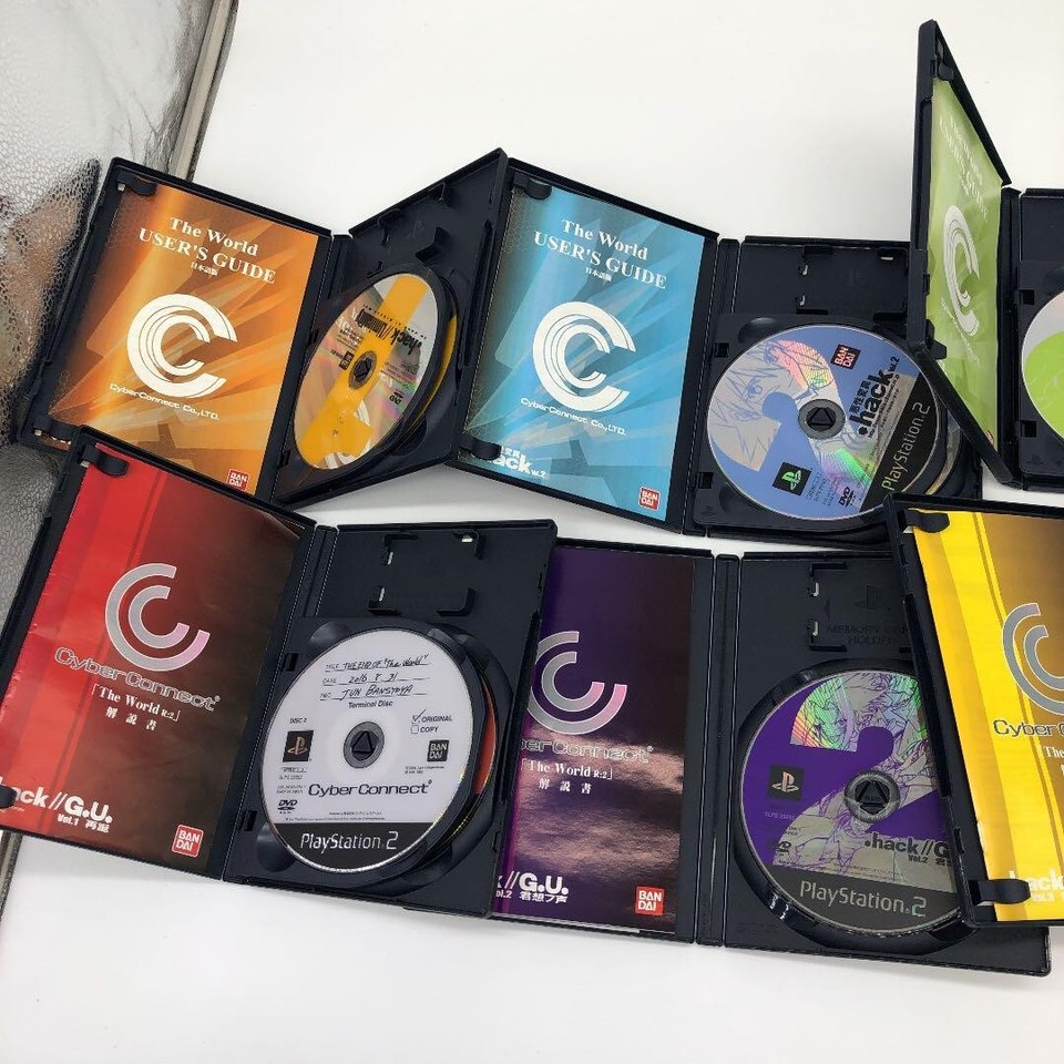 Lot 7 Dot hack .hack 1 2 3 4 & G.U. 1 2 3 set PS2 Playstation 2 ...