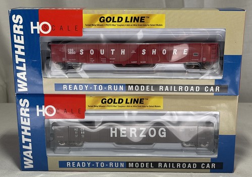 HO Scale Gold Line Thrall Gondola Herzog #1186 Shore #3860 lot 2 | eBay