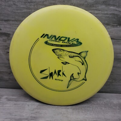 USED Innova DX Shark 174g Yellow Black Midrange Golf Disc PDGA Approved ...