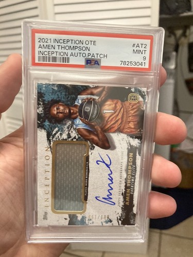 2021 Topps Inception Overtime Elite Amen Thompson Rookie Patch Auto ...