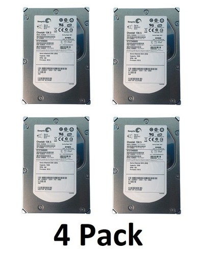 4 Pack - Dell UM837 73GB SAS 15K 3GBPS 3.5" Drive ST373455SS 9Z3066-05 ...
