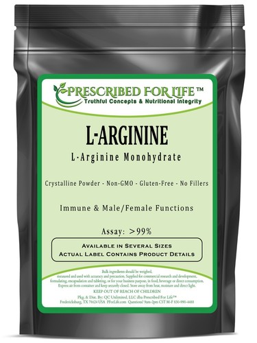 Arginine (L) - Pure L-Arginine Monohydrate Crystalline Powder, 4oz(113g ...