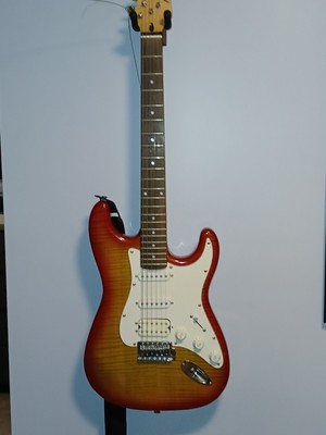 Austin Stratocaster Cherry Sunburst Electric Guitar | eBay