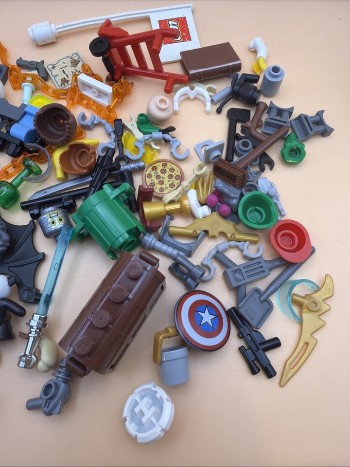 LEGO Lot Weapons Minifigure Parts Accessories Star Wars Marvel City ...
