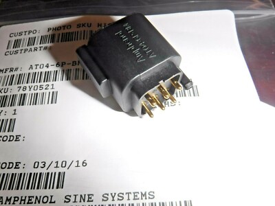 AMPHENOL SINE SYSTEMS AT04-6P-BM01 Rectangular Power Connector (T) | eBay