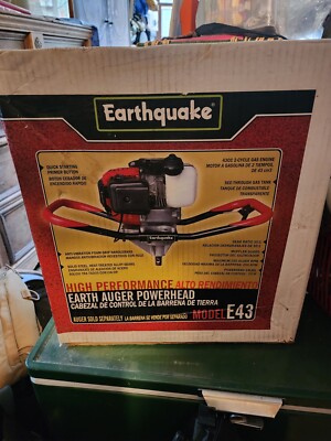 Earthquake 1-Person Earth Auger Powerhead - 43Cc 2-Cycle Engine NEW IN ...