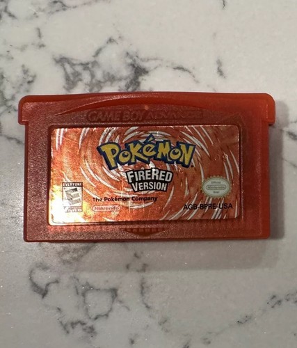 Pokemon Fire Red Version Nintendo Game Boy Advance Authentic Cart ...