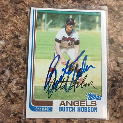 Butch Hobson Signed 1982 Topps Auto Los Angeles Angels | eBay