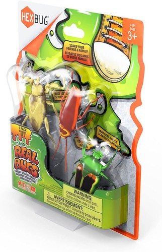 HEXBUG Real Bugs Nanos 3 Pack, Fake Insect Toy Figures, Vibration ...