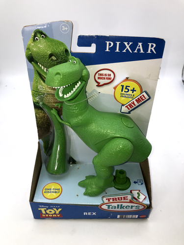 Disney Pixar Toy Story 4 TALKING REX 8" Figure True Talkers 15+ Phrases ...