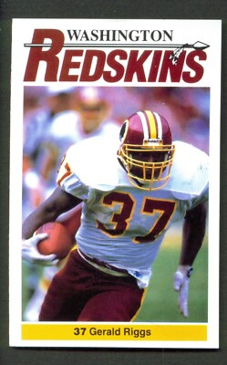 1990 Washington REDSKINS Police #37 GERALD RIGGS Arizona State SUN ...