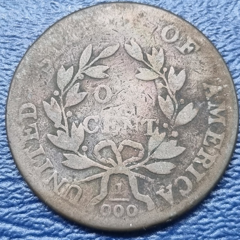 1801 Draped Bust Large Cent 1c Early Copper Coin G+ CUD @ Liberty ...