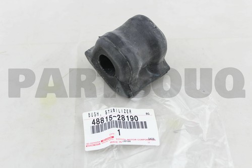 4881528190 Genuine Toyota BUSH, FRONT STABILIZER BAR, NO.1 48815-28190 ...