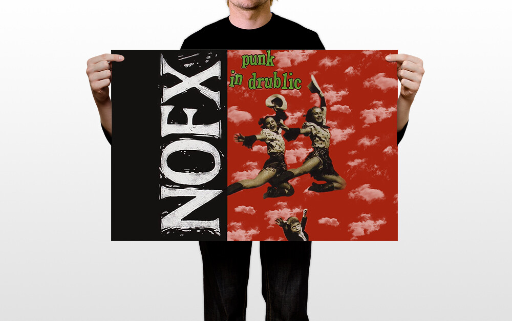 NOFX Punk in Drublic Skate Rock Band Album Art Wall Room Poster ...