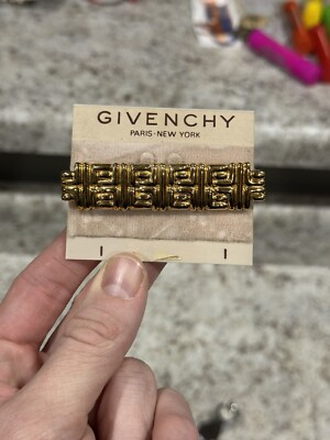 Vintage 80s Givenchy Gold Tone Brooch Lapel Pin New In Package Never ...