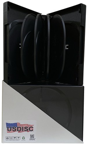 USDISC DVD Cases Chubby 33mm Economy, Decuple 10 Disc (Black) Lot | eBay