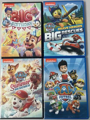 Nick Jr: Big Birthday Bash & Paw Patrol DVD Lot Of 4 Nickelodeon Kids ...