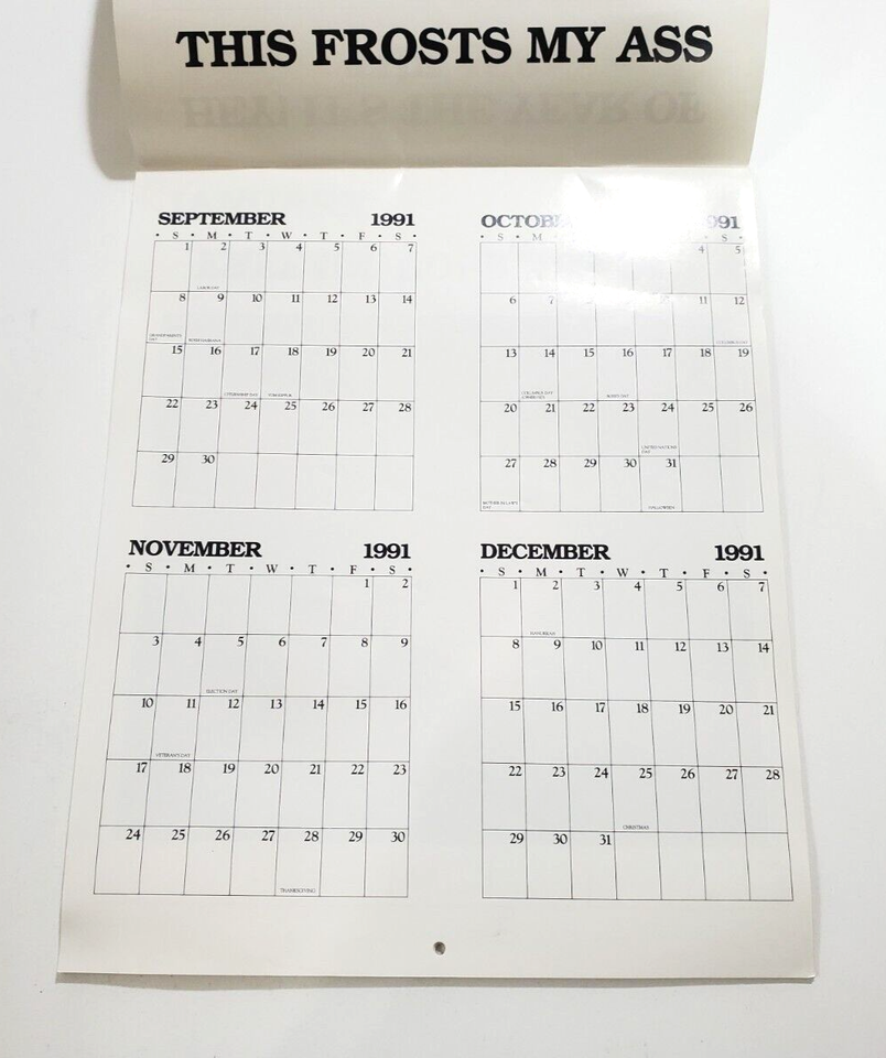 1992 16 Month “Jackson The Jackass” Calendar - HEY, IT'S THE YEAR OF ...
