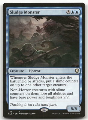 Sludge Monster #735 (NM) Baldur's Gate CLB Magic MTG | eBay