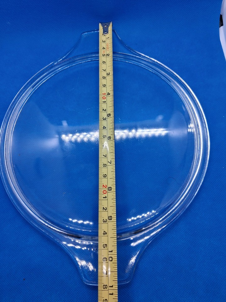 PYREX 475 Clear Glass Replacement Lid Only Cinderella Handles Casserole ...