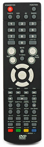 Bush BTVD31187S2 LCD TV / DVD Remote Control for sale online | eBay