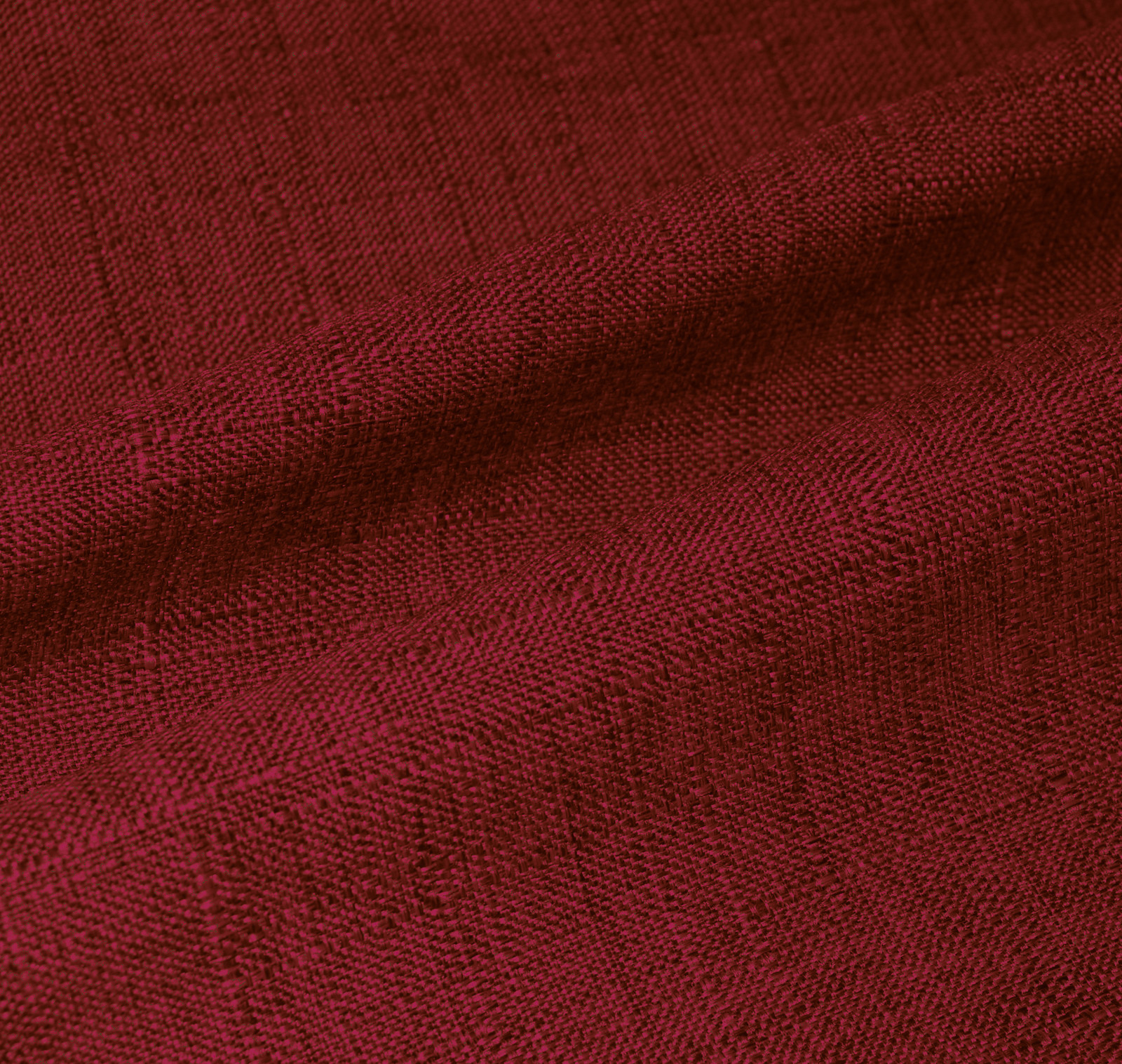 Qh15n Deep Red Thick Cotton Blend Round Cushion Cover/Pillow Case ...