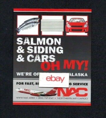 NAC NORTHERN AIR CARGO ALASKA BOEING 737-200 SALMON & SIDING & CARS OH ...