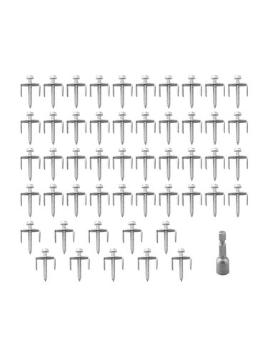 50PCS Rust Resistant 304 Stainless Steel Fence Staples for Softwood Use ...