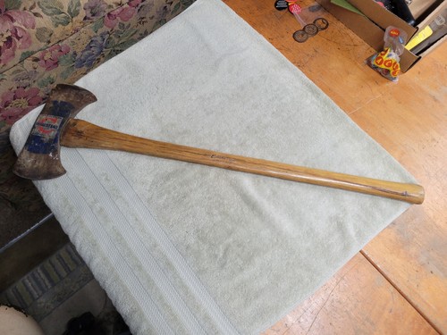 Vintage Collins Homestead Double Bit Axe Original Handle | eBay
