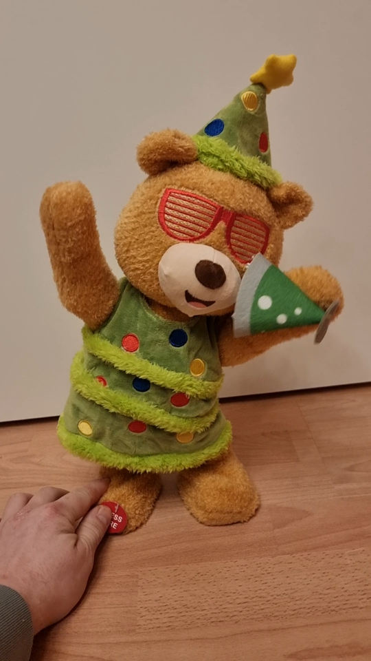 Singing And Dancing Teddy Bear Animated Plush Toy Christmas Musical ...
