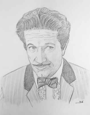 RICHARD BOONE PENCIL DRAWING 11X14 RICHARD BOONE ORIGINAL PIECE ...