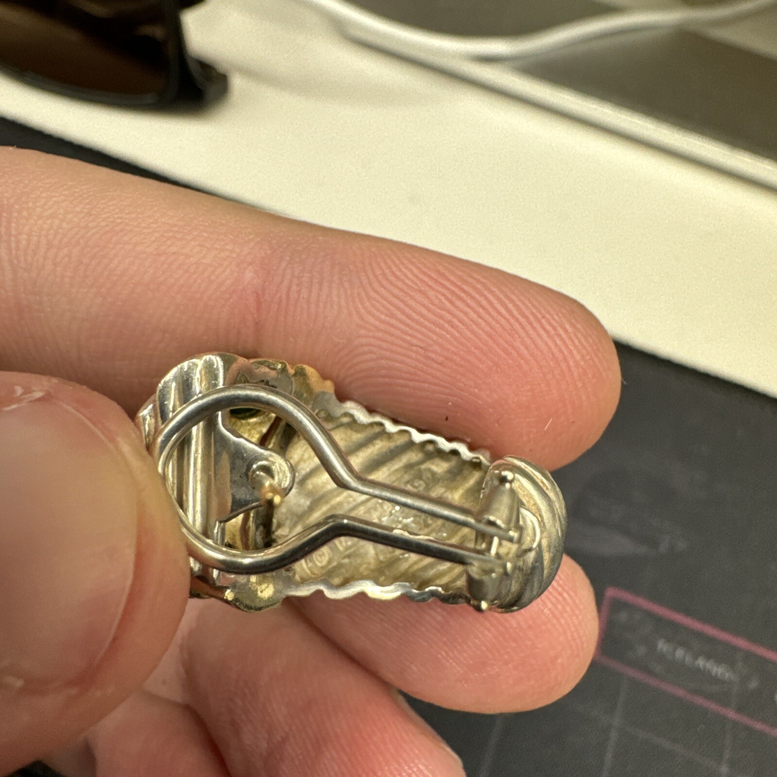 Authentic David Yurman Renaissance 14K Gold 925 Ameth… - Gem