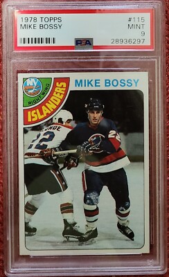 Mike Bossy RC Rookie 1978 TOPPS #115 New York Islanders {RIP} PSA 9 ...