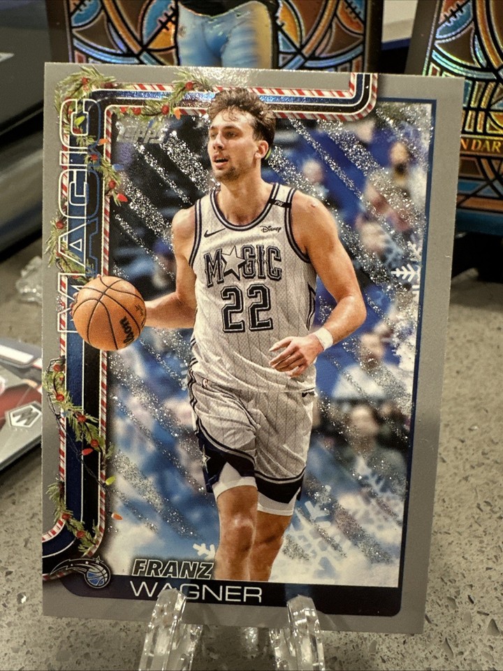2025-26 Topps Holiday #H69 Franz Wagner Glitter Holiday | eBay