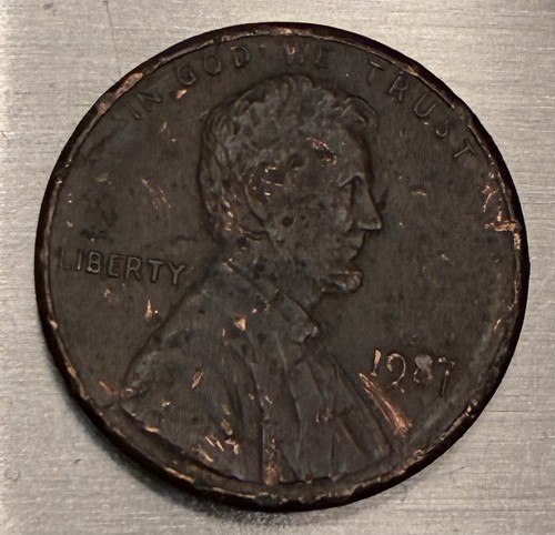 Damaged Penny. Possibly 1987 | eBay