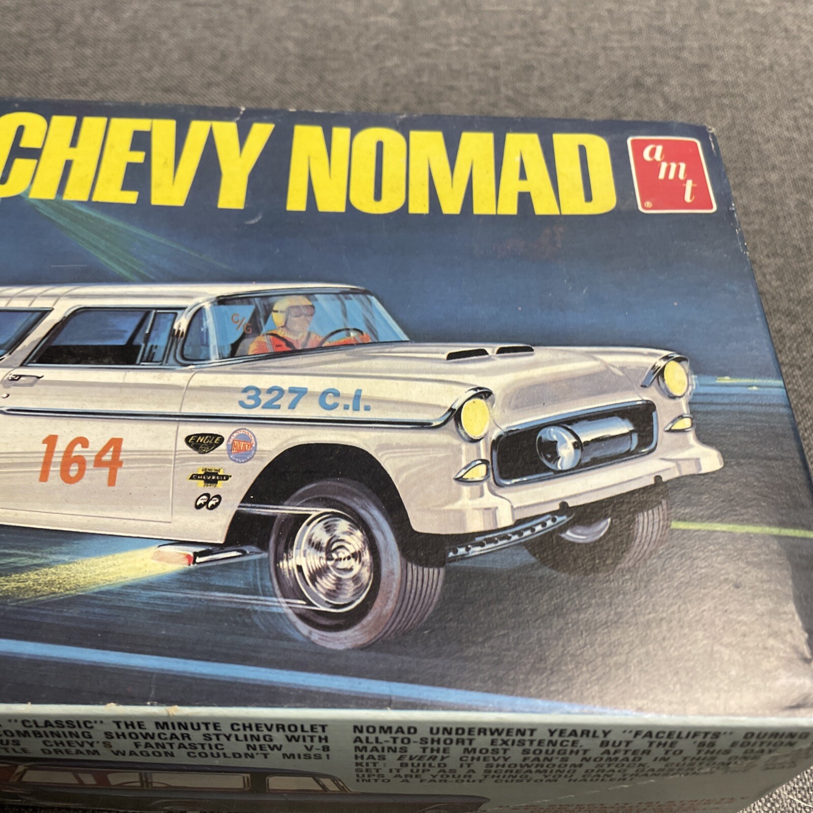 Vtg AMT '55 1955 Chevy Nomad 1/25 Scale 1968 Model Car Kit Unbuilt ...