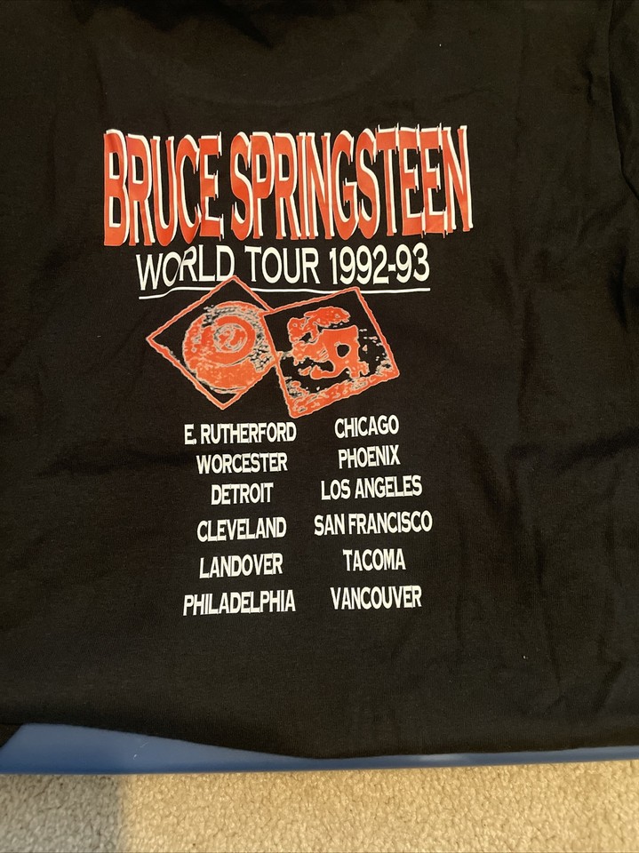 Bruce Springsteen World Tour Tshirt XL | eBay