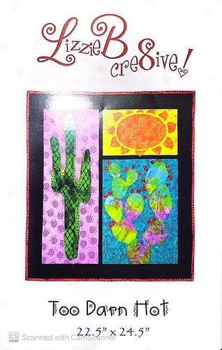 Quilted Wall Hanging Pattern: Too Darn Hot by Lizzie B Cre8tive | eBay