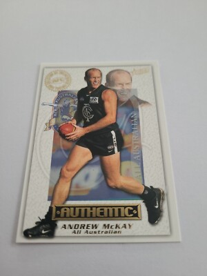 2001 Select AFL Authentic Card All Australia Team AA4 Andrew Mckay ...